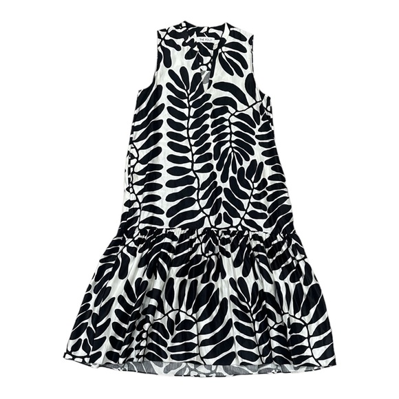 The Fold | Dresses | The Fold Tiered Ruffle Black And White Dress ...